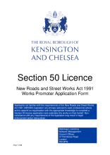 Section 50 licence | Royal Borough of Kensington and Chelsea